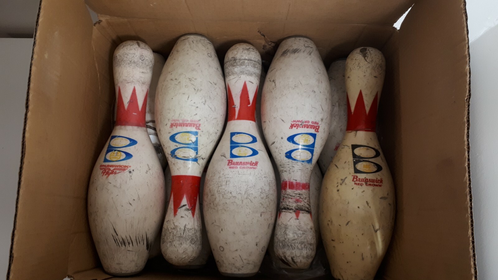 Single Brunswick Bowling Pin-one 10 pin-used-Plastic Coated WIBC ABC ...