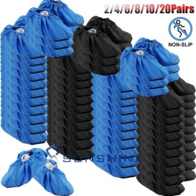 Non Slip Washable Reusable Shoe Covers For Office Lab Household Work ...
