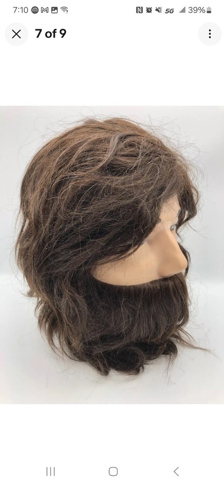 Pivot Point Bearded Samuel Mannequin Head Human Hair Brown Cosmetology ...