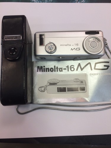 Minolta 16 16MG 16mm Subminiature Film Camera with case strap and ...