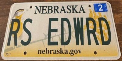 RS EDWRD Vanity License Plate RS EDWARD Camaro Chevrolet Chevy | eBay