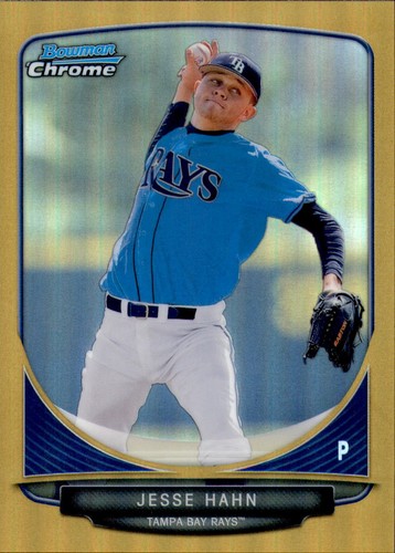 2013 Bowman Chrome Prospects Gold Refractor #BCP7 Jesse Hahn RC Rookie ...