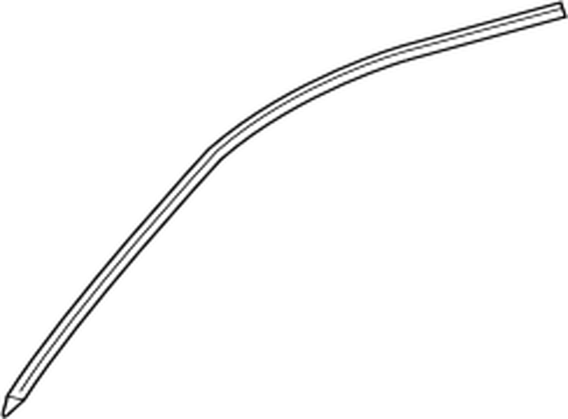 75753-76010 Toyota Moulding Front Door Window Frame Upper RH 7575376010 ...