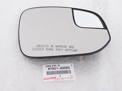 Genuine OEM Toyota 87931-42D50 Heated Passenger Side Mirror Glass 2016 ...