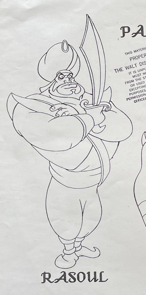 Aladin Disney Character Sheet Size Walt Disney Posters Aladdin