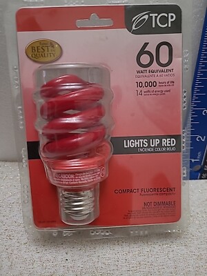 ***New TCP 60W Equivalent Bug Light Compact Fluorescent Light Bulb ...