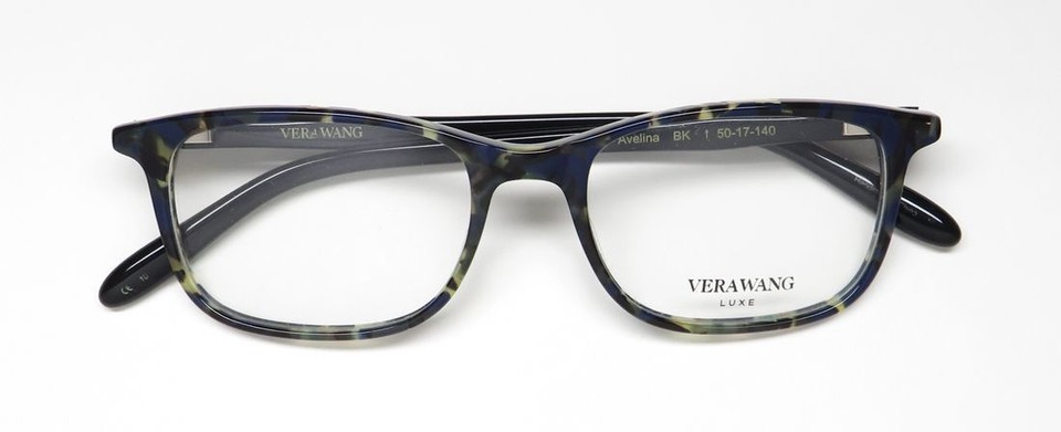 NEW VERA WANG LUXE AVELINA EYEGLASSES 50-17-140 WOMENS PLASTIC DESIGNER ...