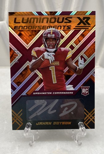 2022 Jahan Dotson Panini Luminous Endorsements XR Rookie Auto 17/25 | eBay