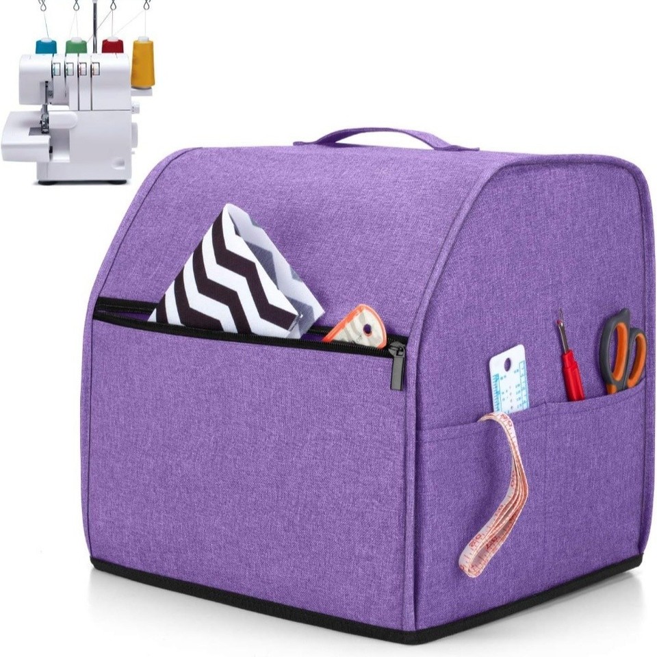 Sewing Room Organization Overlock Sewing Machine Cover Storage Pockets ...