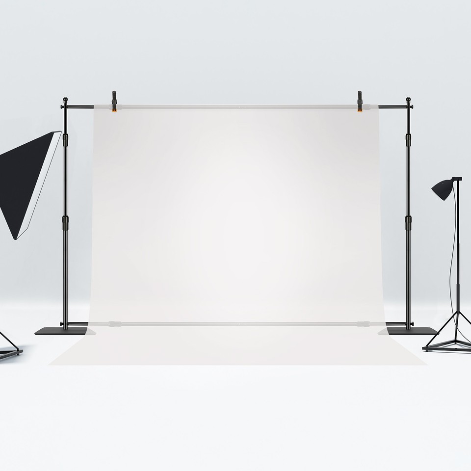 10x10 ft Backdrop Stand Pipe and Drape Kit Heavy Duty Carbon Steel Base ...