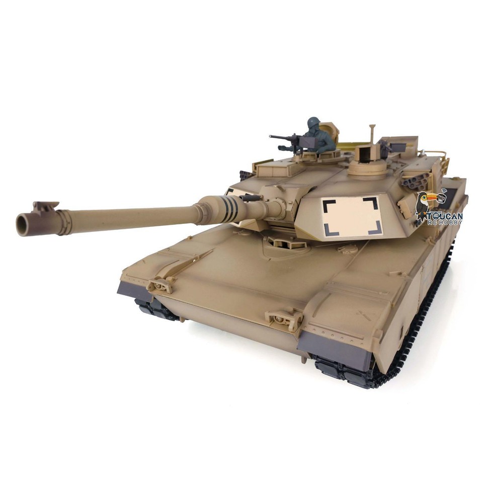 US Stock Henglong 1/16 7.0 M1A2 Abrams IR BB RTR RC Tank 3918 Smoke ...
