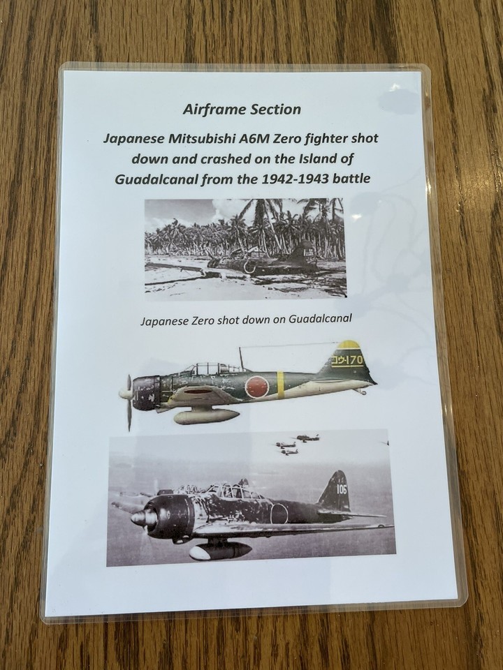 RARE WWII Japanese Zero Fighter Plane Crash Relic Piece From ...