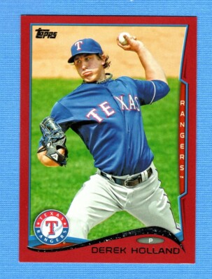 2014 Topps Target Red Border #655 Derek Holland Texas Rangers | eBay