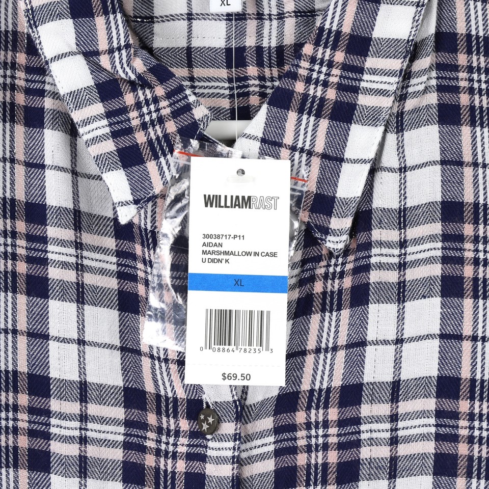 William Rast Women's Aidan Plaid Core Flannel Shirt, X-Large | eBay