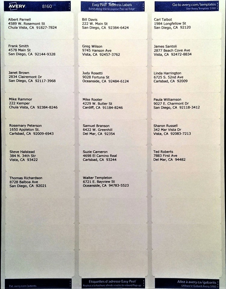 Label printing software! Print mailing address labels/envelopes Home or ...