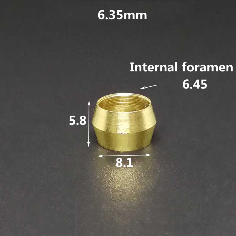 Brass Olive Barrel Plumbing Olives Compression Fitting Copper Pipe Gas ...