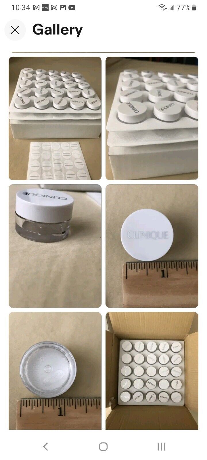 2x 50 Clinique Empty Makeup Sample Small Tester Dramming Jar / Pot for ...