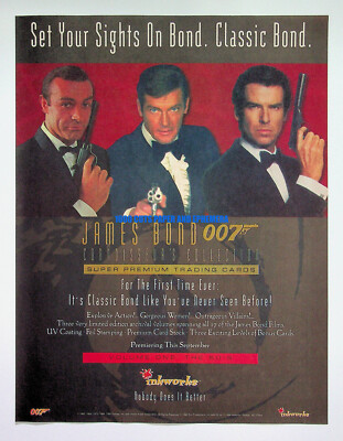 James Bond 007 TCG Cards Inkworks 1996 Trade Print Magazine Ad Poster ...
