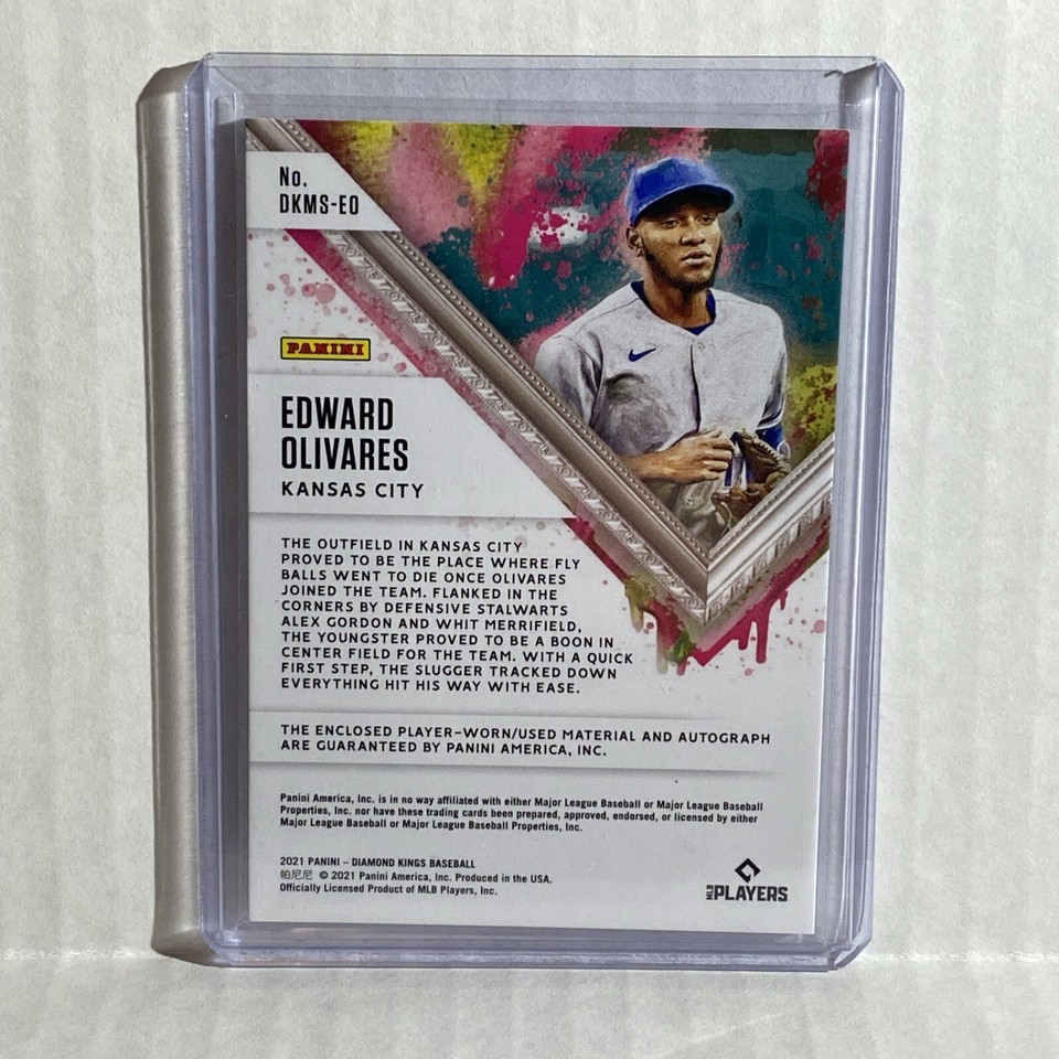 2021 Diamond Kings DK Material Signatures #33 Edward Olivares Auto | eBay