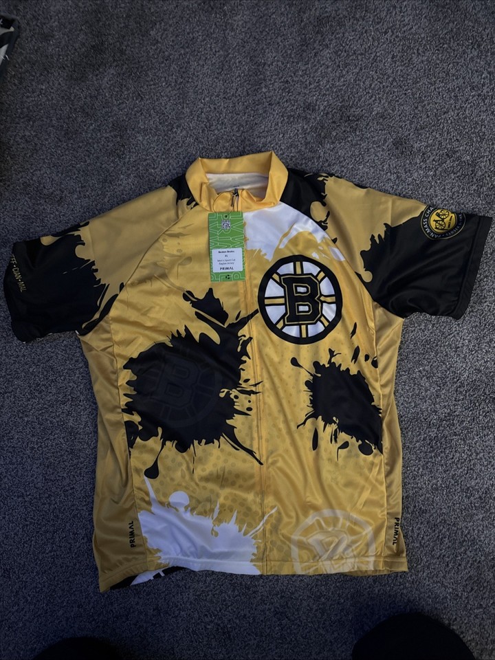 Primal Boston Bruins foundation zip up cycling jerseys hockey fights ...