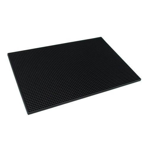 PVC Bar Service Mat for Cocktail Bartender 18x12 inches (Black ...
