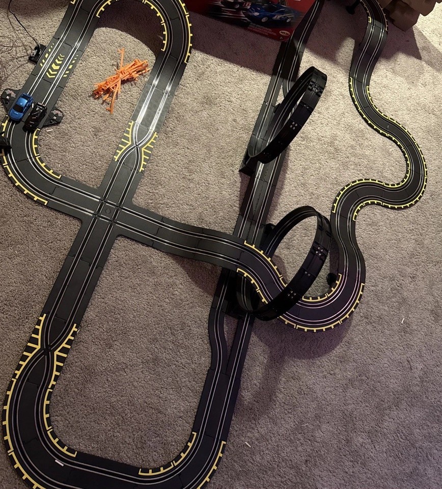 Fast Lane Racing RC Car Long Bridge Challenge Slot Cars Complete RARE ...