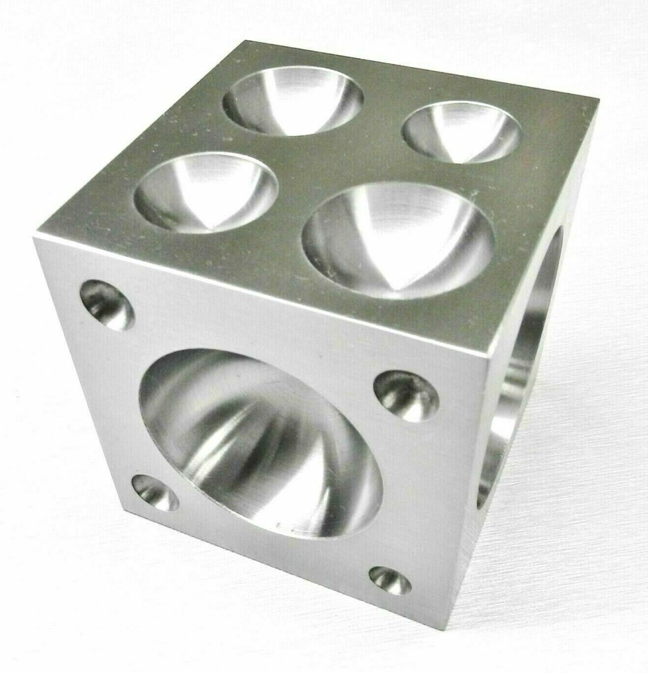 Dapping Block Steel 3" Square Forming Cube 21 Cavities Half Sphere 6 ...