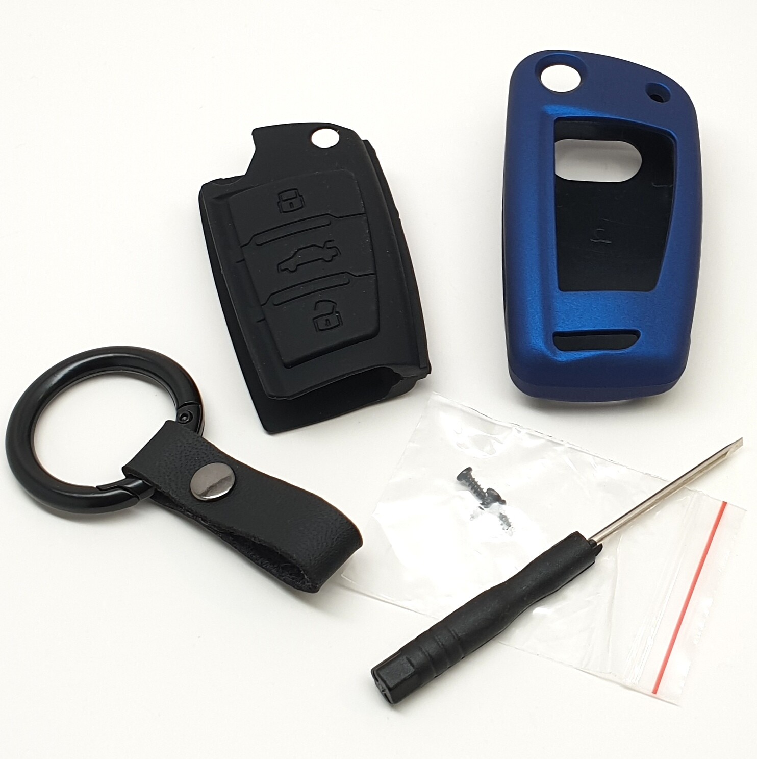 For Audi Key Cover Case Shell Audi A3 8L 8P A4 B6 B7 B8 A6 C5 C6 4F RS3 ...