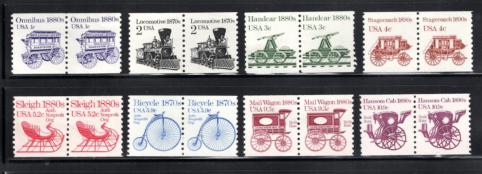 US Stamp Scott #1897//1908, Transportation Coils 1981, MNH | eBay