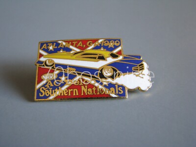1989 SOUTHERN NATIONALS ATLANTA NHRA DRAG RACING EVENT HAT PIN LAPEL ...