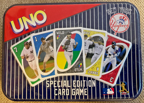New York Yankees Baseball UNO Special Edition Card Game Tin 2006 ...