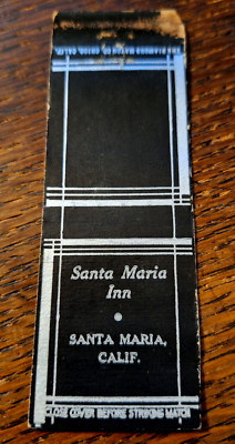 Vintage Matchbook: Santa Maria Inn, Santa Maria, CA | eBay