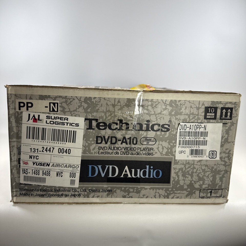 Technics DVD-A10 DVD Audio Video Player Brand New In Box | eBay