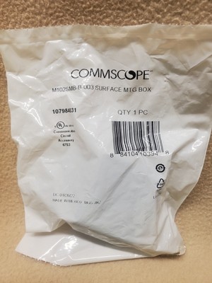 13 Commscope Two Port Surface Mount Box, Black M102SMB-B-003 | eBay