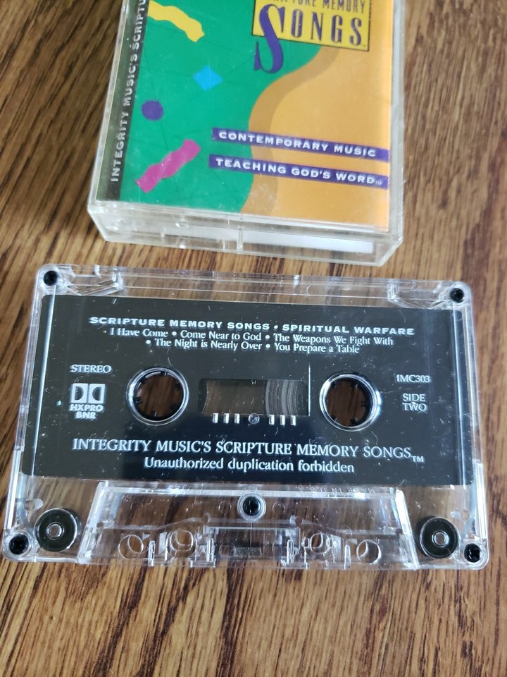 Praise - Scripture Memory Songs Cassette Tape 1992 Contemporary Music ...