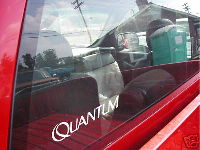 QUANTUM bait cast fishing decal reel bass boat rod fish | eBay