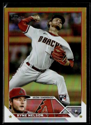 2023 Topps Series 2 Gold Foil Ryne Nelson Rookie Arizona Diamondbacks ...