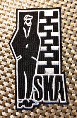 Ska Embroidered Patch Iron-On Sew-On US ship punk Reggae 2 Tone Black ...
