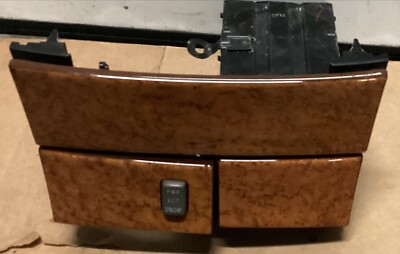01-06 LEXUS LS430 FRONT CENTER DASH WOODGRAIN STORAGE COMPARTMENT TRIM ...