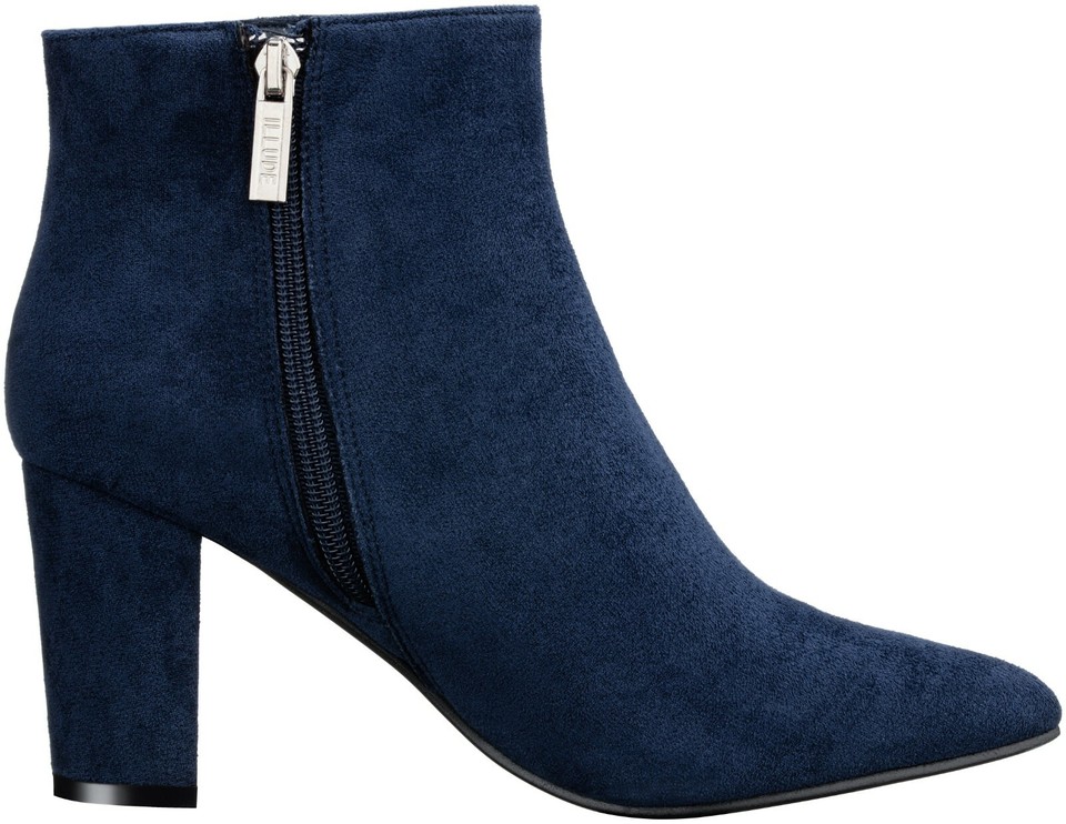 [NEW] ILLUDE Women's Fashion Ankle Boots Chunky Block Heel Pointed Toe ...