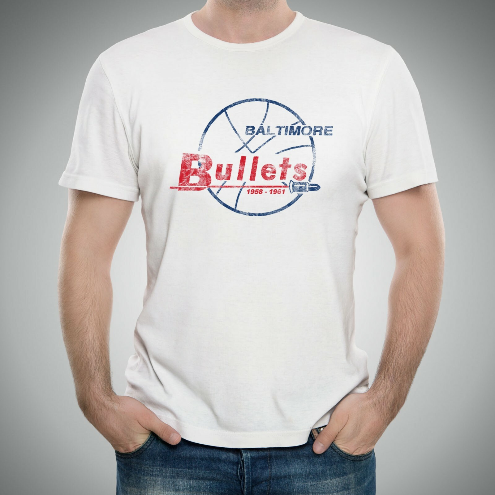 Baltimore Bullets UGP Classics Basic Cotton T-Shirt - White | eBay