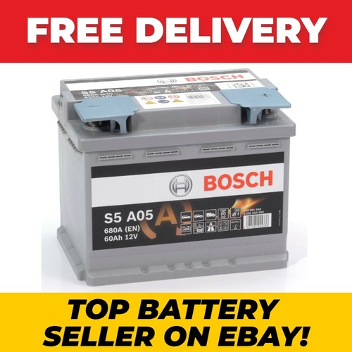 S5 A05 Bosch AGM Car Battery 12V 60Ah Type 027 S5A05 | eBay UK