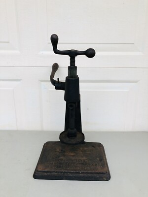 Antique The Miller Dubrul and Peters Mfg Co. Cast Iron Cigar Mold Press ...