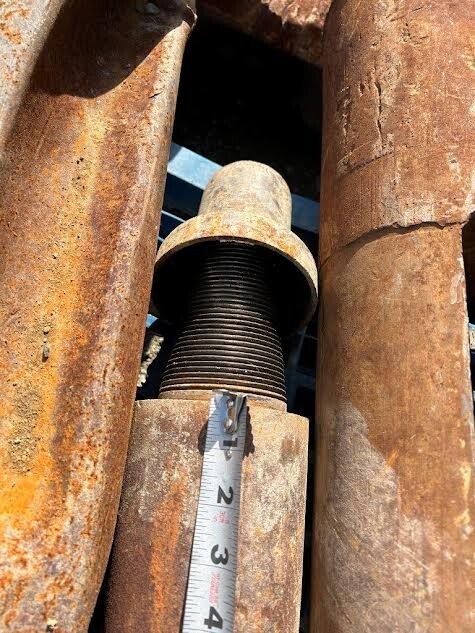 24" length cable tool chisel bit 5" wide for drilling inside well ...