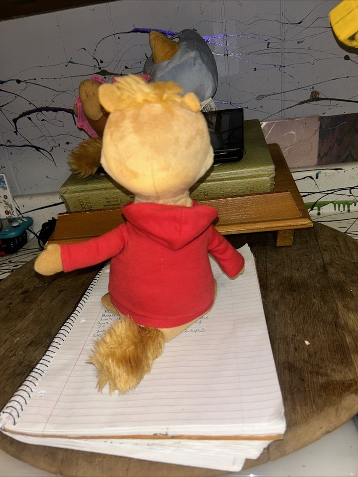 TY Beanie Buddy Alvin & The Chipmunks 10" PLUSH Toy Red Shirt Yellow A ...