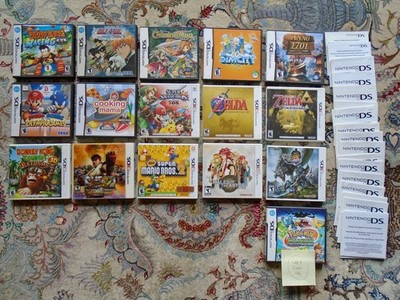 BIG Nintendo DS & 3DS games lot (15) Mana, Zelda, Mario, new SSB more ...
