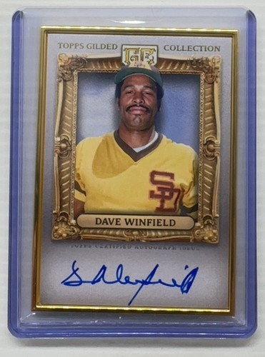 2024 Topps Gilded Collection Dave Winfield Gold Framed Autograph Auto ...