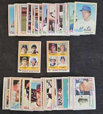 1978 Topps Baseball Lot of 65 Cards Includes Jack Morris and Molitor ...