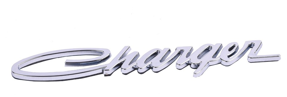 2Pc Chrome Side Fender Letter Script Emblem Nameplate For Charger | eBay