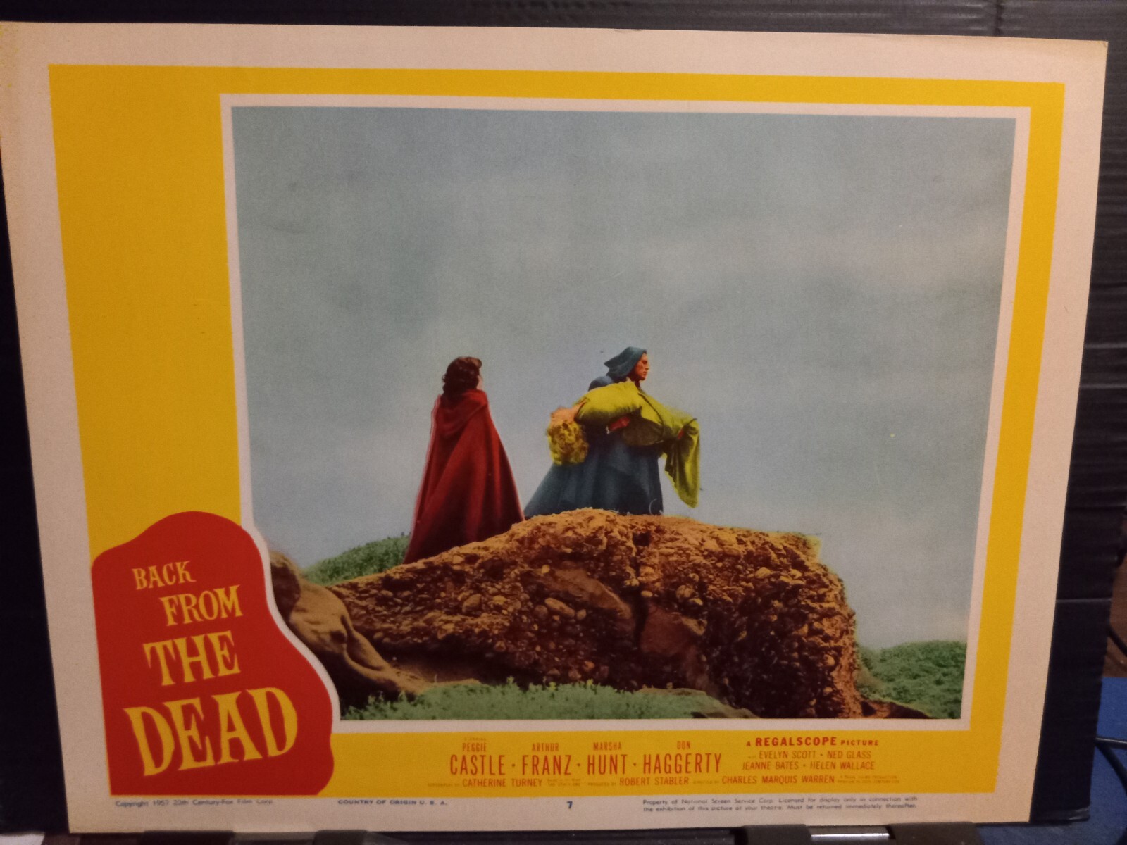 Lobby Card 1957 BACK FROM THE DEAD Peggie Castle dead undead ritual ...